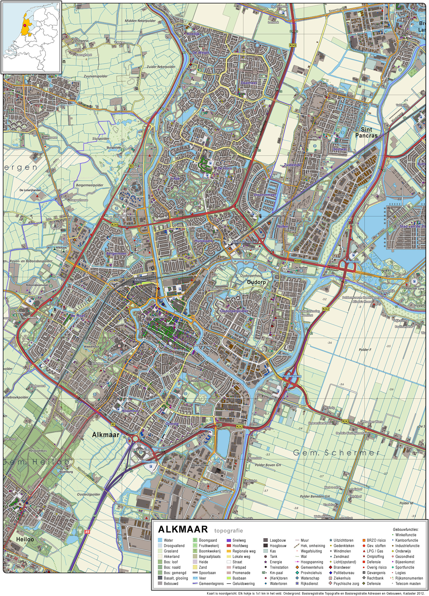 Postcode Alkmaar - Het Postcode en Adresboek van Nederland