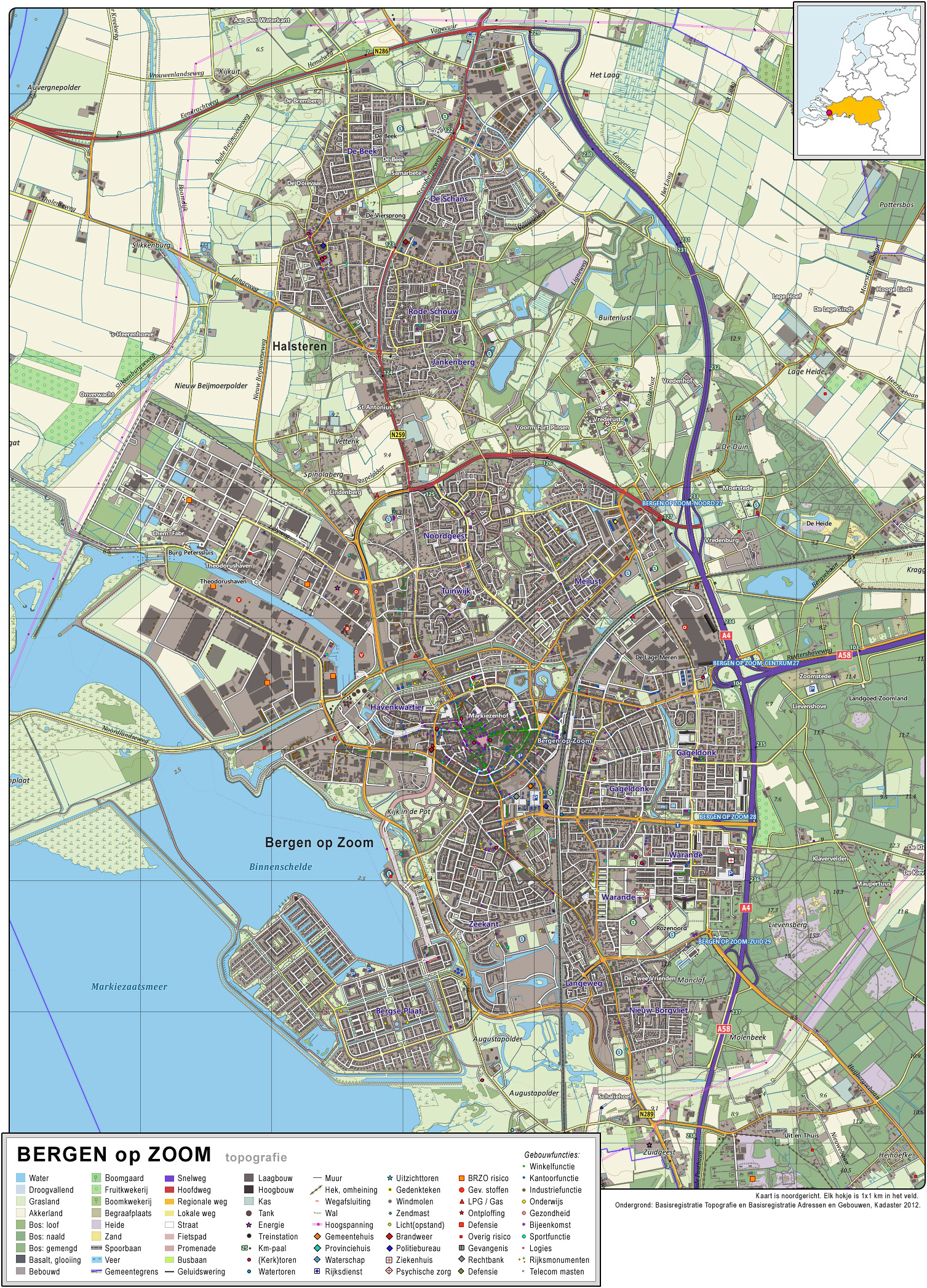 Postcode Bergen op Zoom - Het Postcode en Adresboek van Nederland