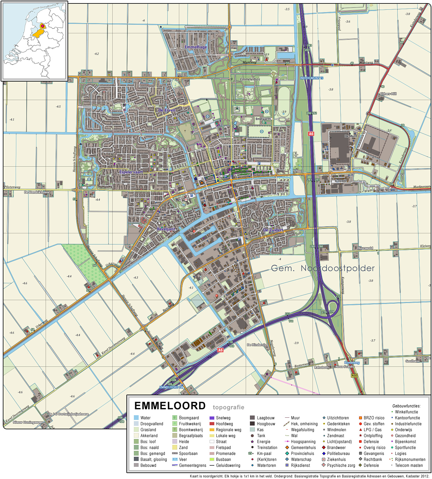 Postcode Emmeloord - Het Postcode en Adresboek van Nederland